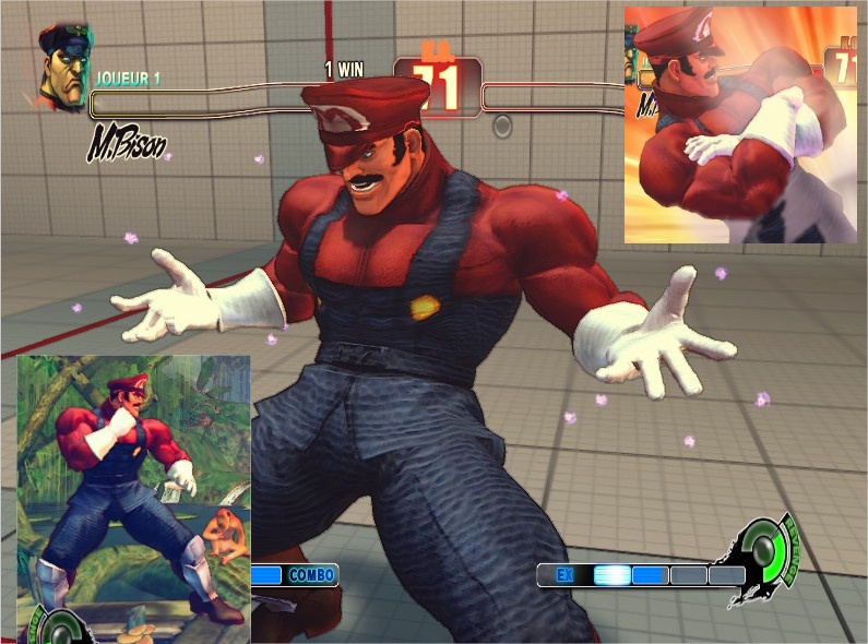 Um Monte de Downloads: [MOD] Street Fighter 4 - mr. Bison (Mario)